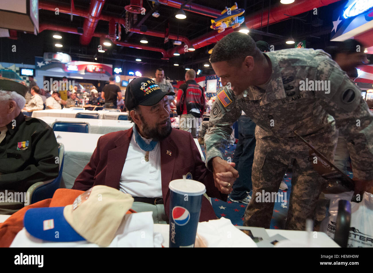Master Sgt. James Proctor, with U.S. Army Forces Command G-6, speaks ...