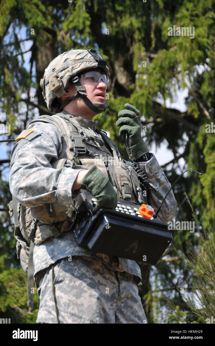 U.S. Army Capt. David Anderson with Headquarters and Headquarters Troop ...