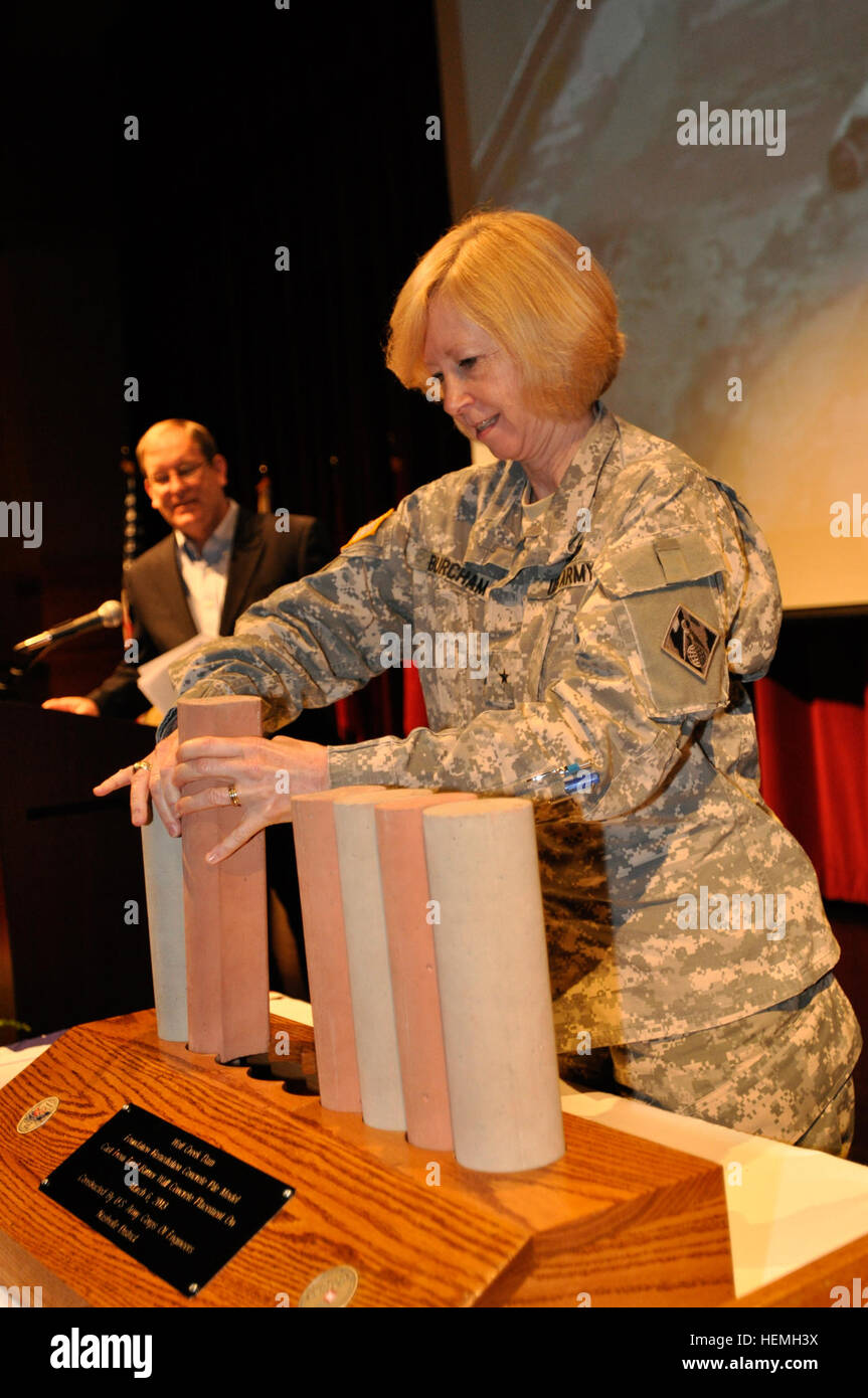 U.S. Army Brig. Gen. Margaret Burcham, the commanding general of the ...