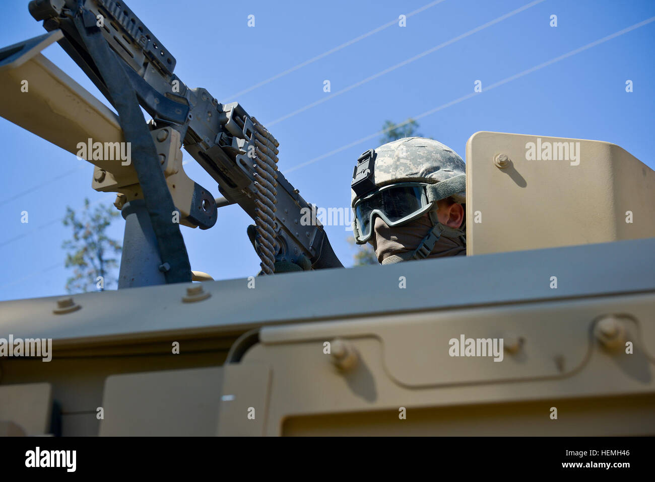 Spc. Tyler Neier, 346th MP Company, 3rd Platoon, 3rd Squad (gunner), of ...