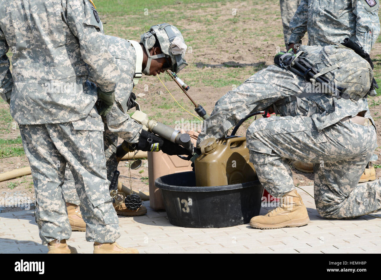 U.S. Army Europe soldiers, with the Distribution Platoon, Echo Company ...