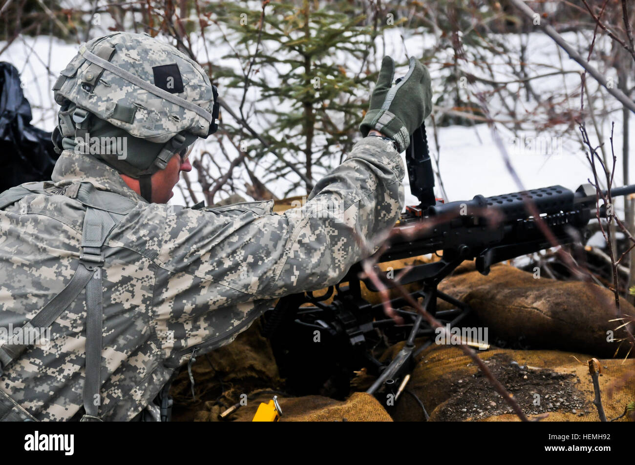 U.S. Army Cpl. Brian Lewis with Headquarters Company, 1st Battalion ...