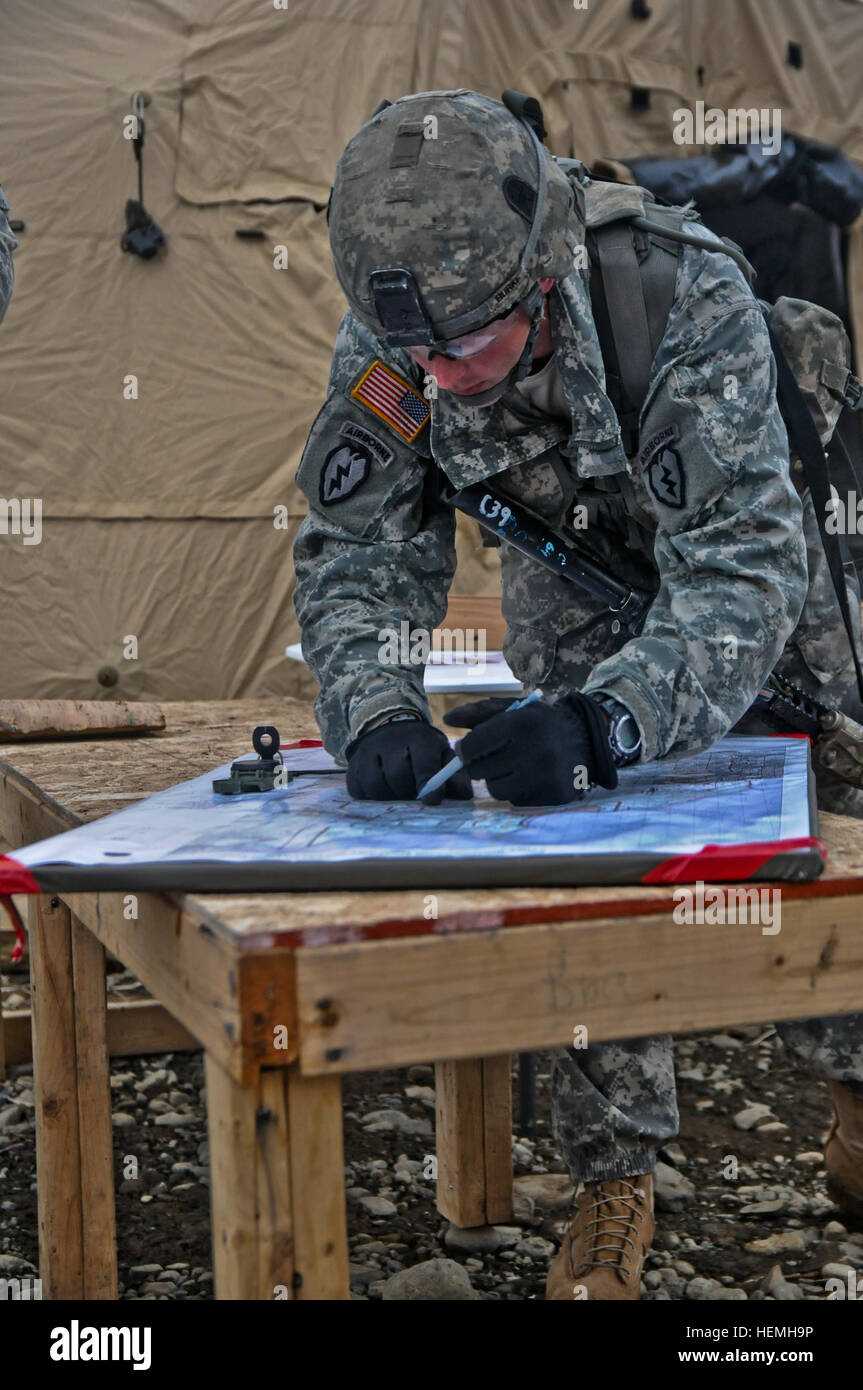 U.S. Army Sgt. Nathan Burke with Charlie Company, 3rd Battalion, 509th ...