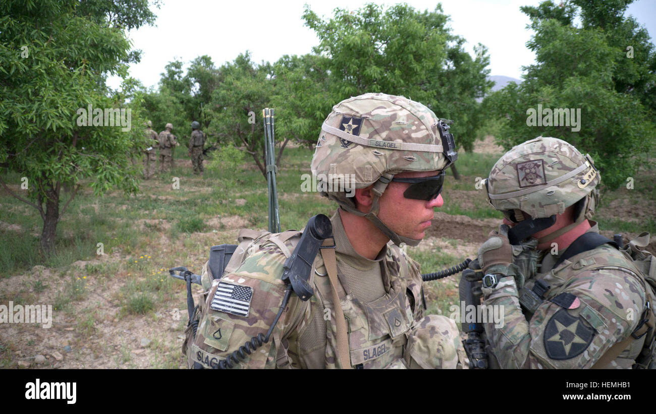 Army Pvt. 1st Class Frederick Slagel (left), Radio Telephone Operator ...