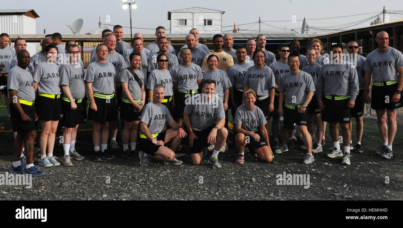 Command Sgt. Maj. James Lambert, Lt. Gen. Jeffrey Talley and Command ...