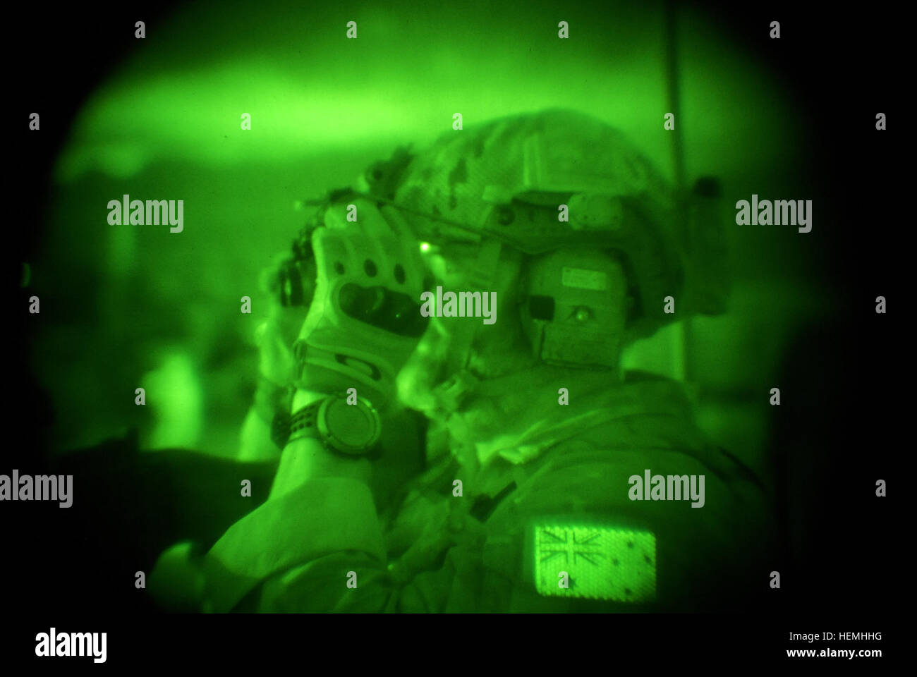 A member of Australia's Special Operations Task Group (SOTG) focuses ...