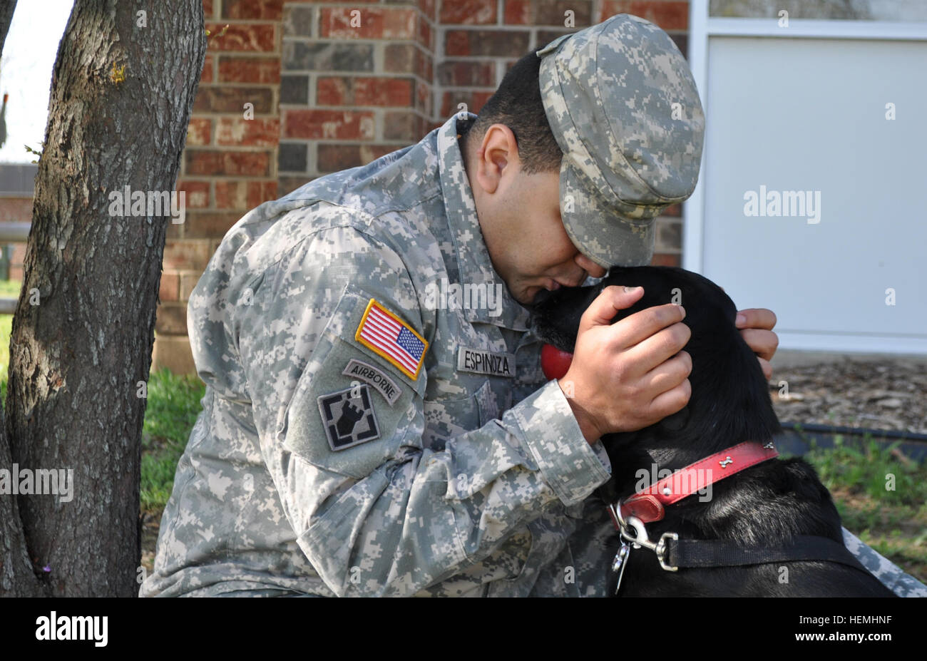 U.S. Army Sgt. Roque Espinoza, a combat engineer and military working ...