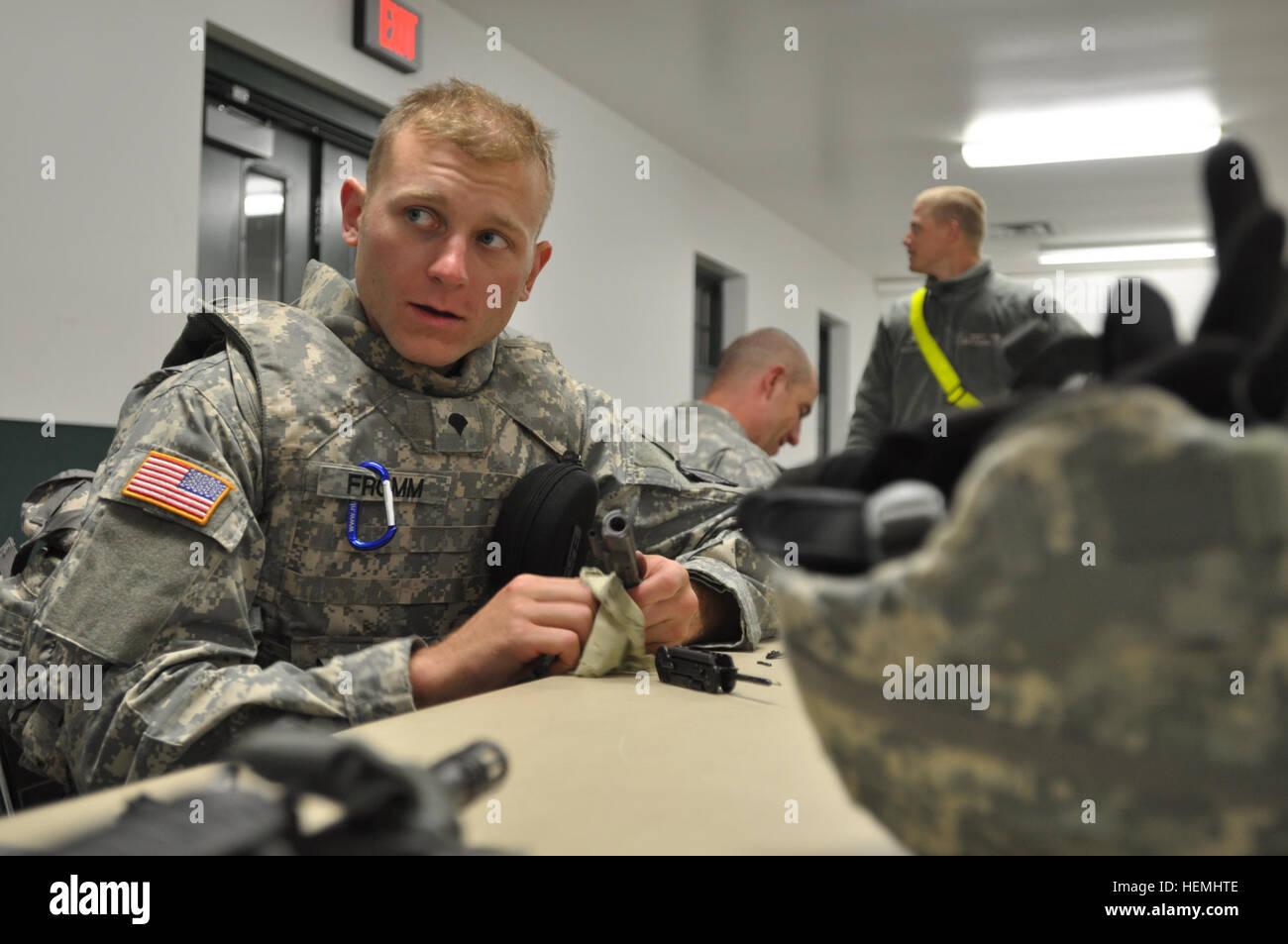 Spc. Mitchell R. Fromm, a native of Marathon, Wis., and combat engineer ...
