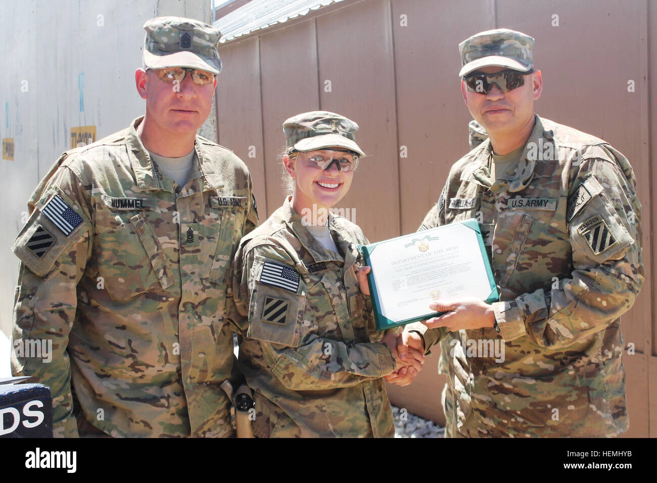 U.S. Army 2nd Lt. Ashleigh Sheets, center, a medical liaison officer ...