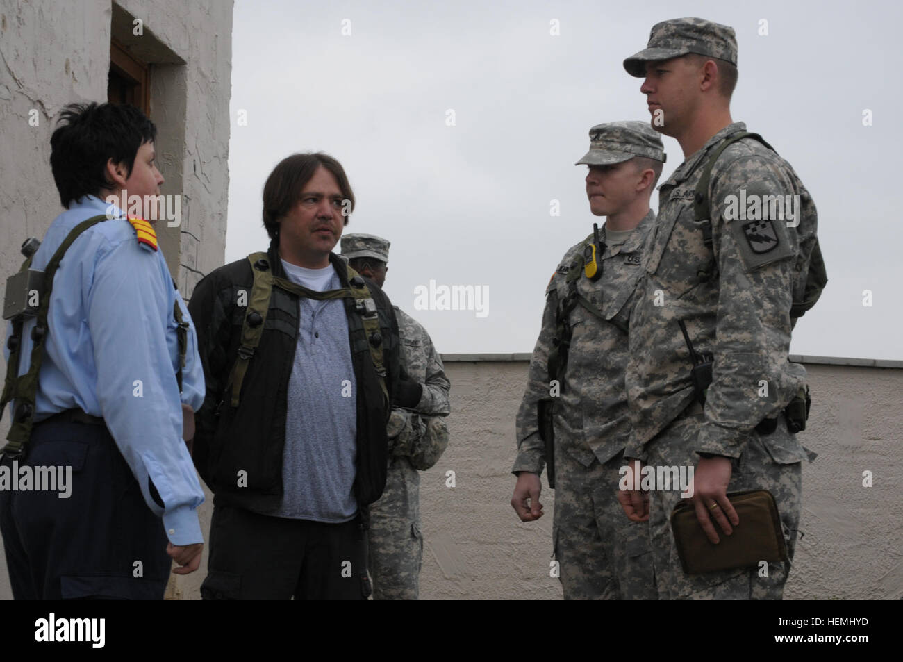 U.S. Army Soldiers with Alpha Troop, 1st Squadron, 38th Cavalry ...