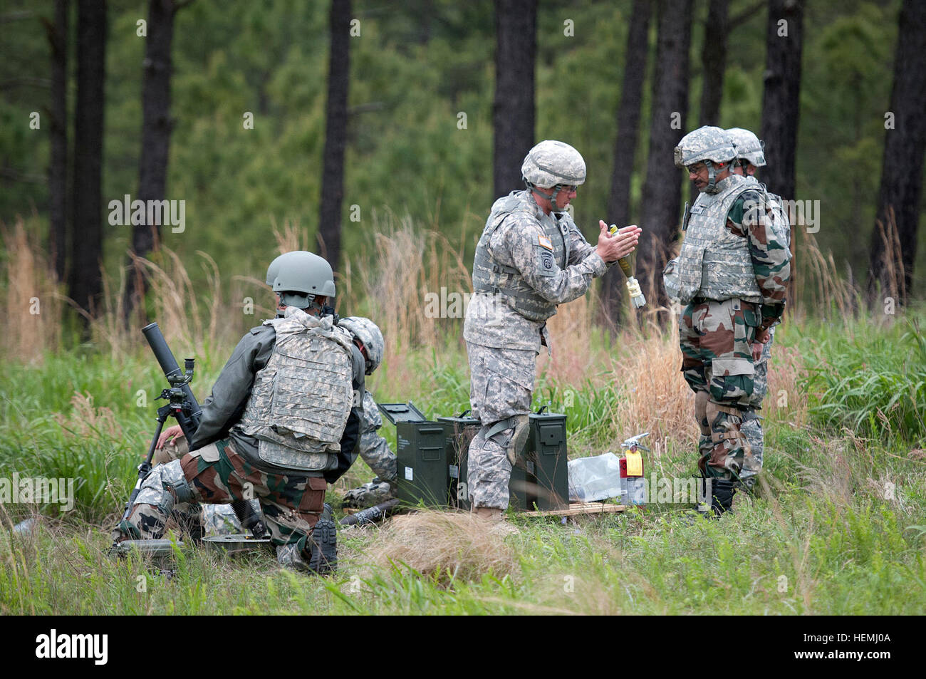 A U.S. Army paratrooper with the 82nd Airborne Division’s 1st Brigade ...