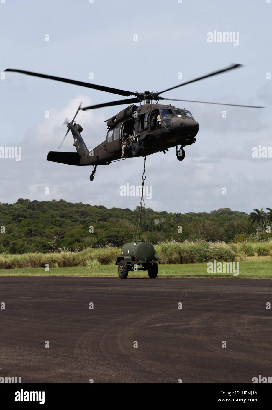 A U.S. Army UH-60 L Blackhawk Helicopter assigned to Alpha Company, 2 ...