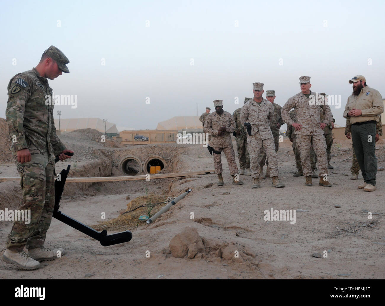 Senior U.S. Army enlisted adviser observes and participates in counter ...