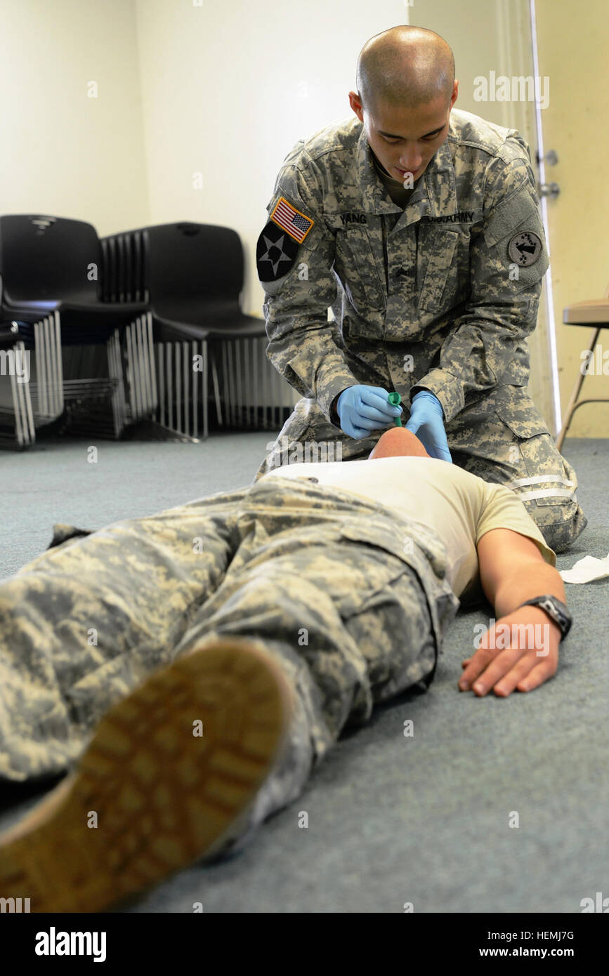 Sgt. Stephen Yang, a senior medic with U.S. Army Pacific, Headquarters ...