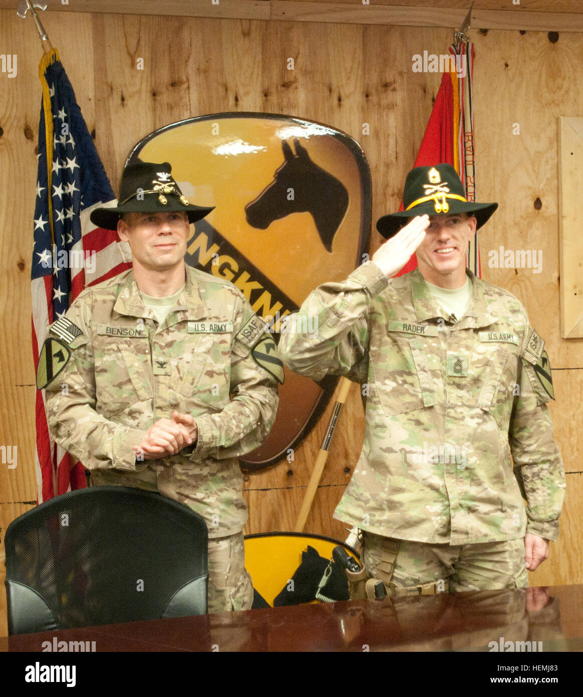 U.S. Army Master Sgt. Marshall Rader, (right), a native of Clarington ...