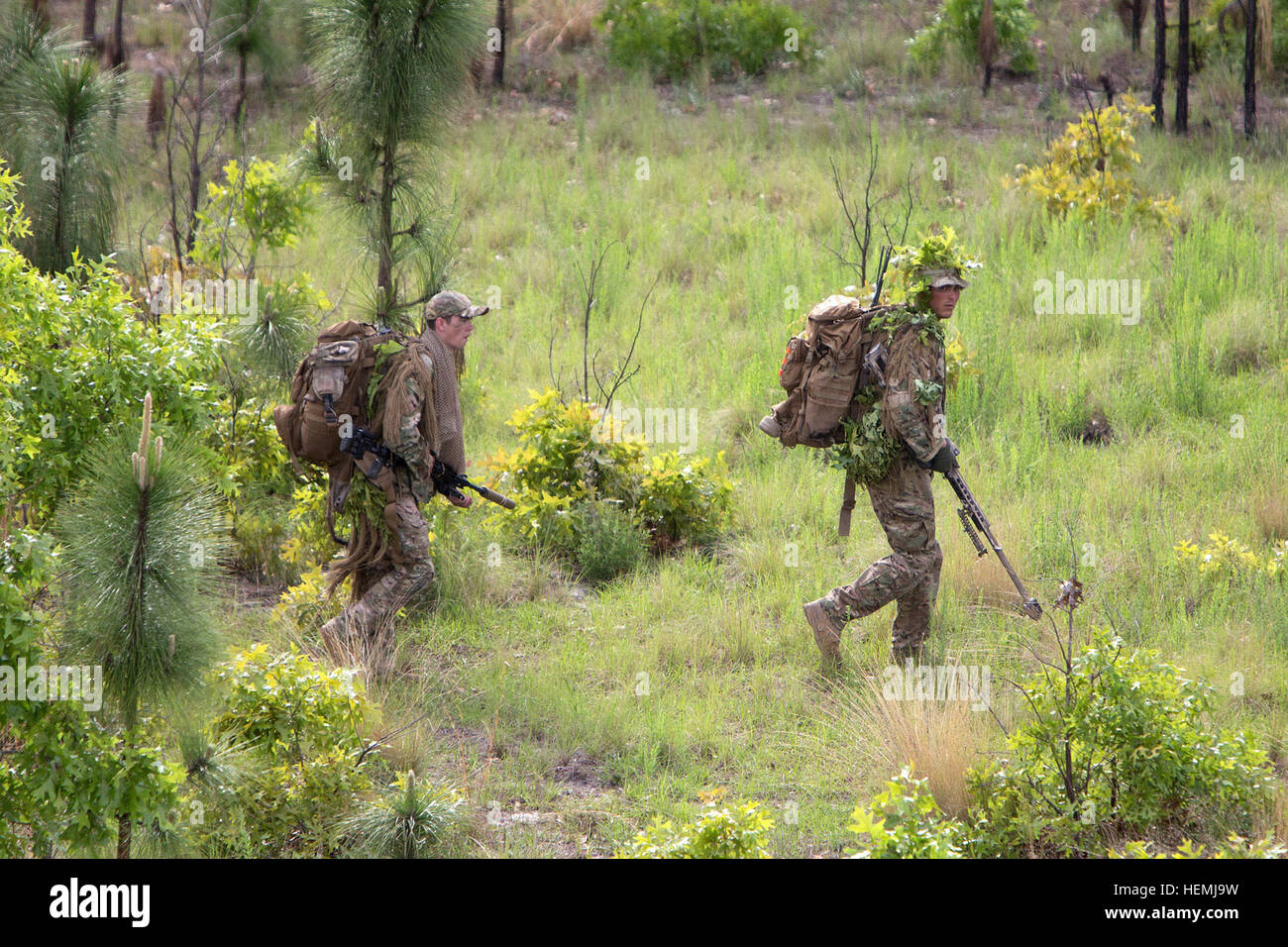 U.S. Army scout snipers with the 82nd Airborne Division’s 1st Brigade ...
