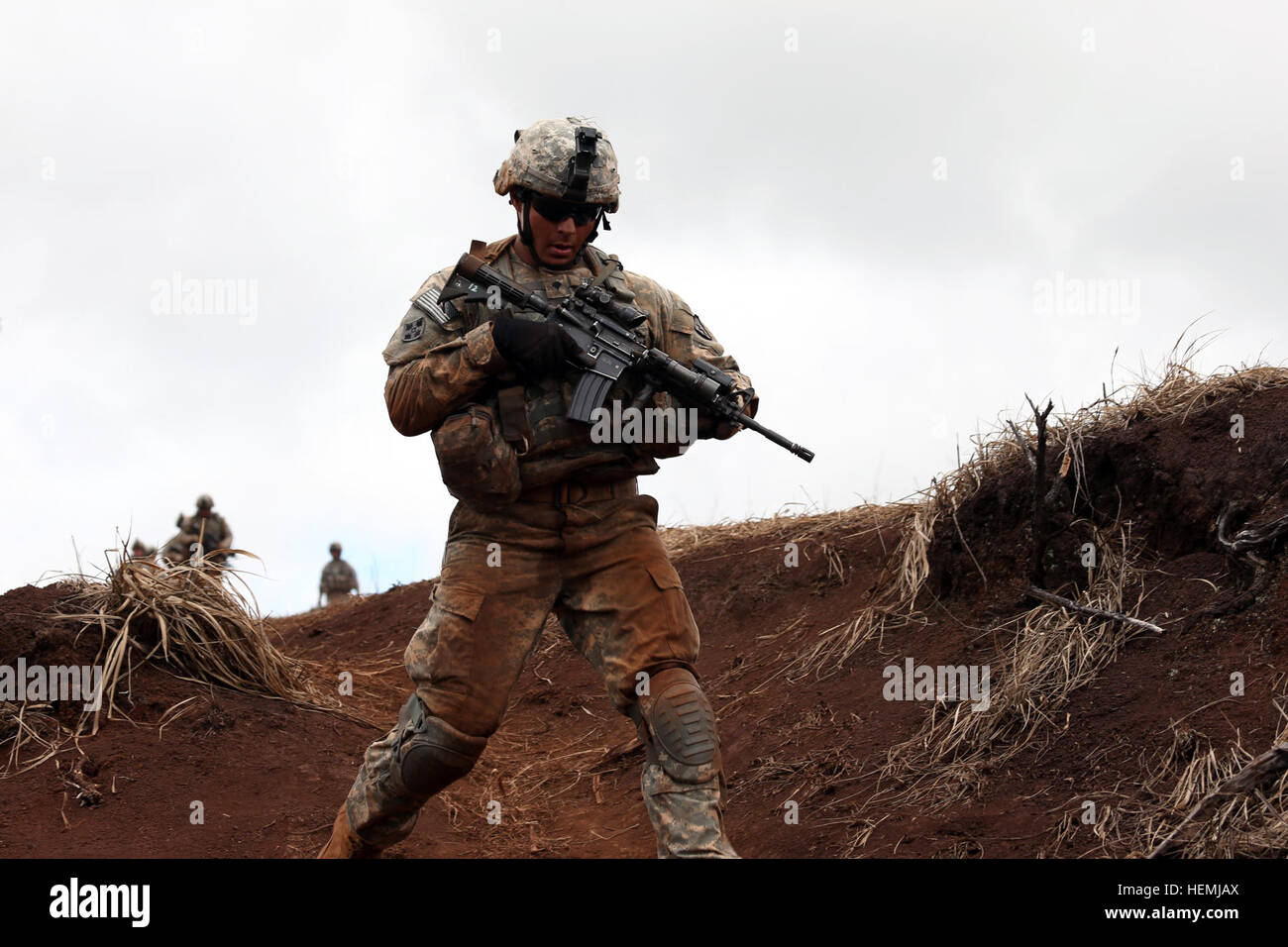 A U.S. Soldier with the 3rd Squadron, 4th Cavalry Regiment, 3rd Brigade ...