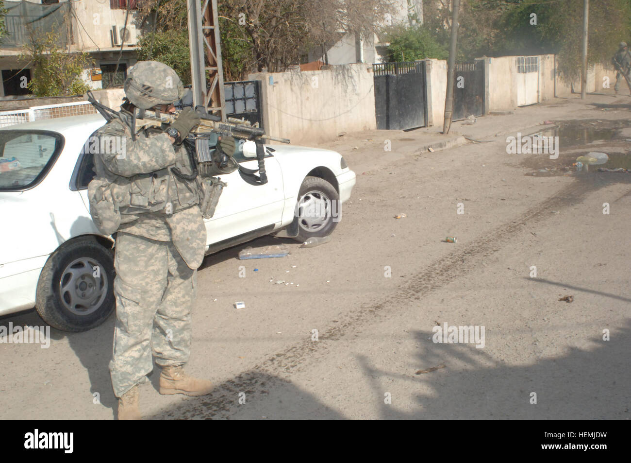 Attached to 2nd infantry brigade combat team hi-res stock photography ...