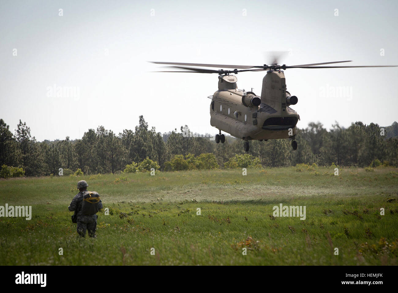 A jumpmaster with the 82nd Airborne Division’s 1st Brigade Combat Team ...