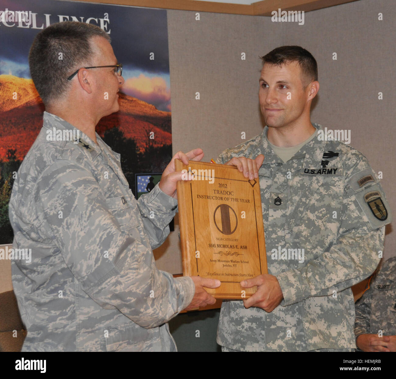 Staff Sgt. Nicholas E. Ash, an instructor at the Army Mountain Warfare ...