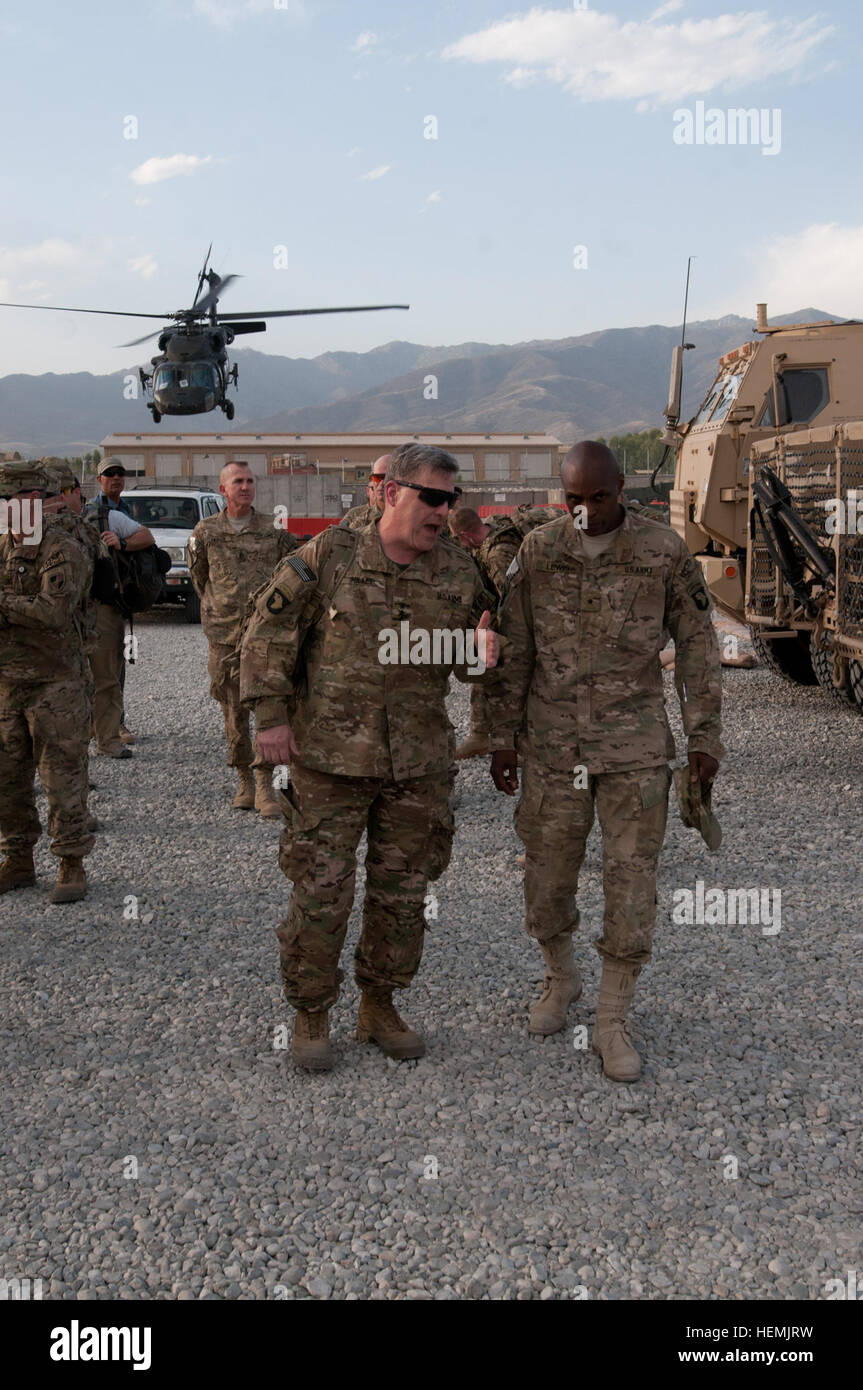 U.S. Army Lt. Gen. Mark Milley, left, the commander of the ...