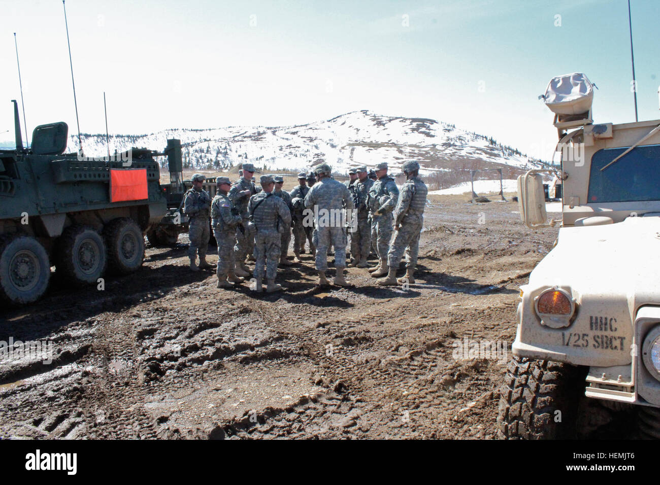 The 73rd Engineer Company from the 1st Stryker Brigade Combat Team ...