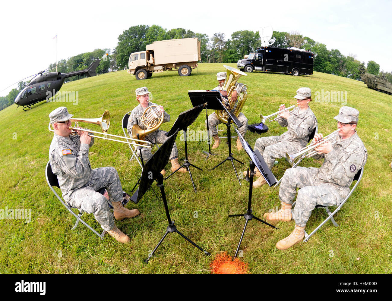 Soldiers from the 229th Army Band serenade more than 300 attendees prior to the 20th Support ...