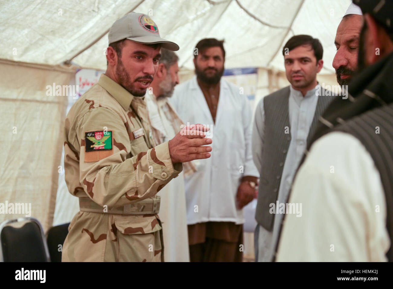 Provincial Chief of Police Brig. Gen. Abdul Razziq speaks with ...