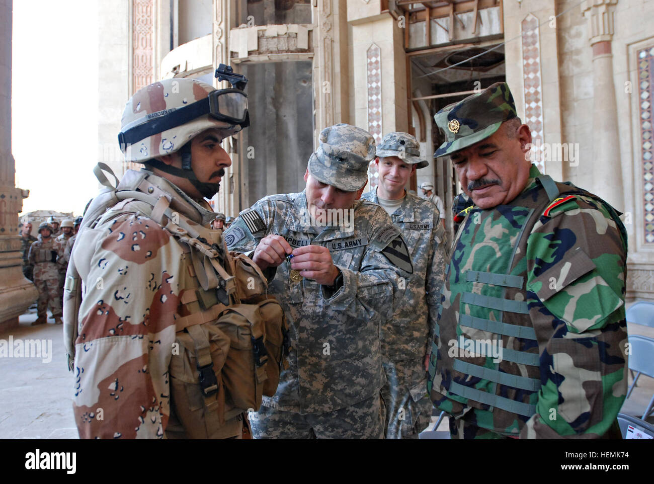 Brig. Gen. John Campbell, second from left, Multi-National Division ...
