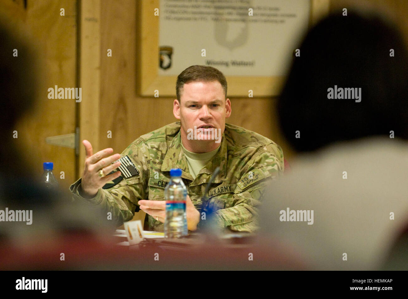 U.S. Army Maj. Mark Clancy, commander of Alpha Company, 486th Civil ...