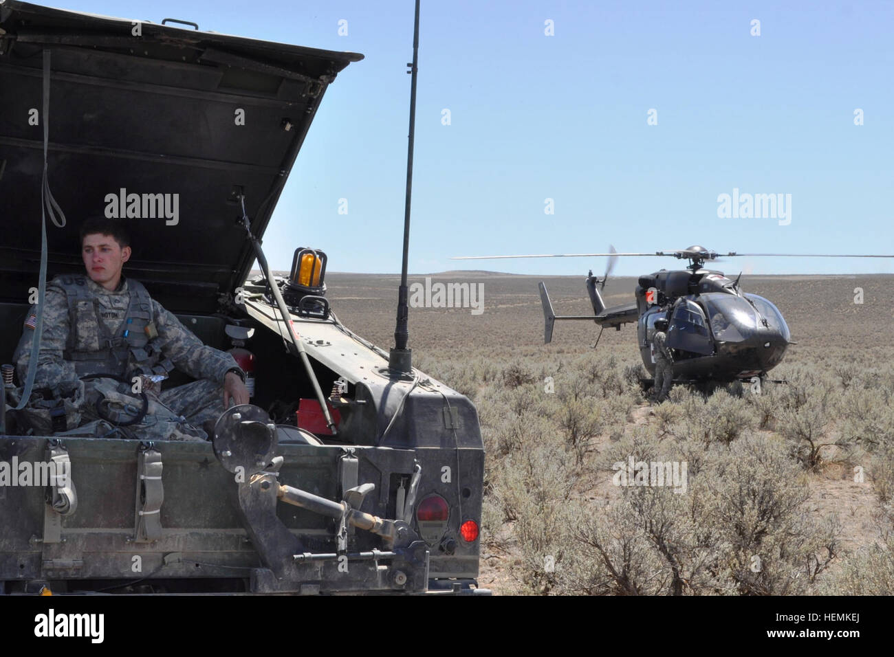 A U.S. Army turret gunner with Alpha Troop, 1st Squadron, 82nd Cavalry ...