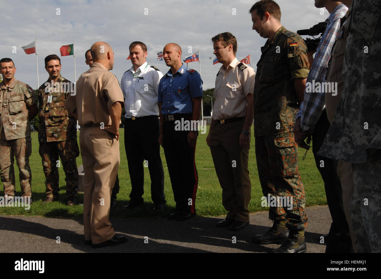 The Supreme Headquarters Allied Powers Europe soccer team presents a ...