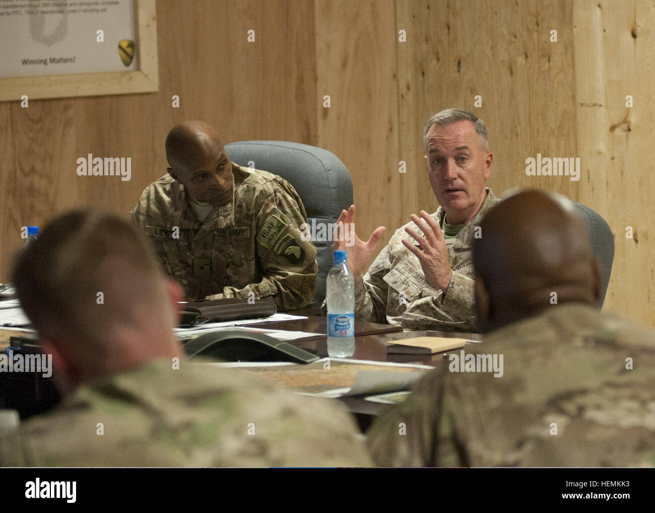 U.S. Army Brig. Gen. Ronald Lewis, left, deputy commanding general for ...