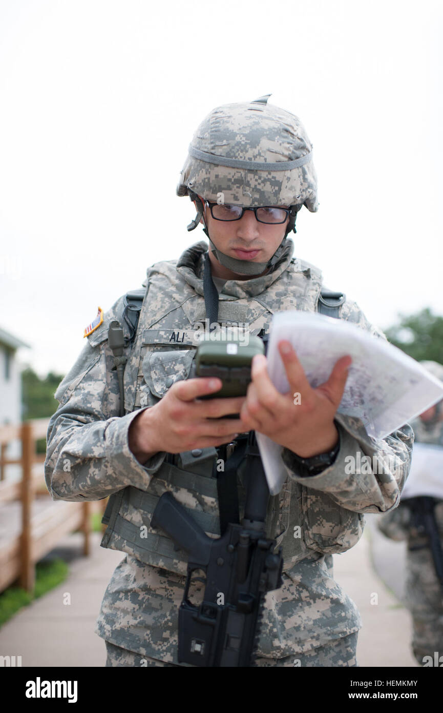 U.S. Army Spc. Muhammad Ali, a medical laboratory technician assigned ...