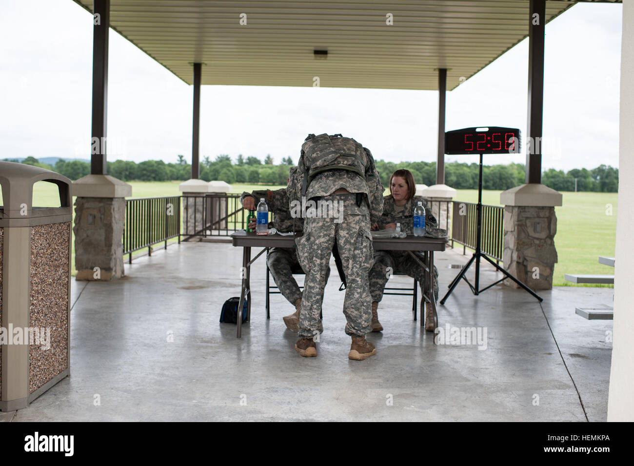 Sgt. Blayne Peterson, a combat medic representing the Army Reserve ...