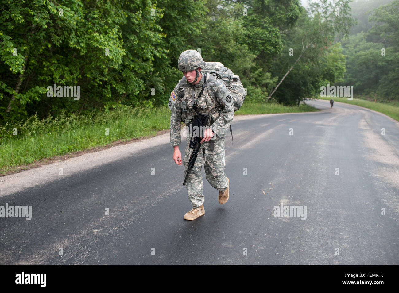 Army Reserve Sgt. Blayne Peterson, a combat medic representing the Army ...