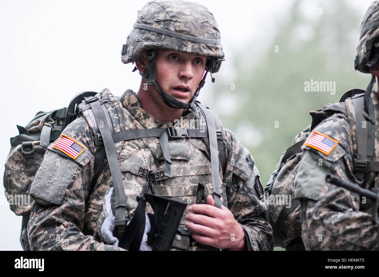 Army Reserve Spc. Nicholas Peterson, a combat medic representing the ...