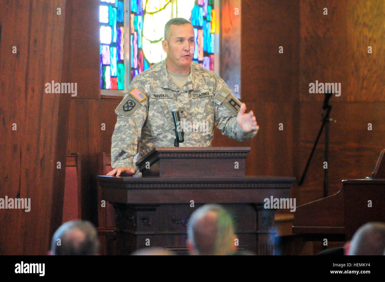 Brig. Gen. Michael Navrkal, First Army Division West deputy commanding ...