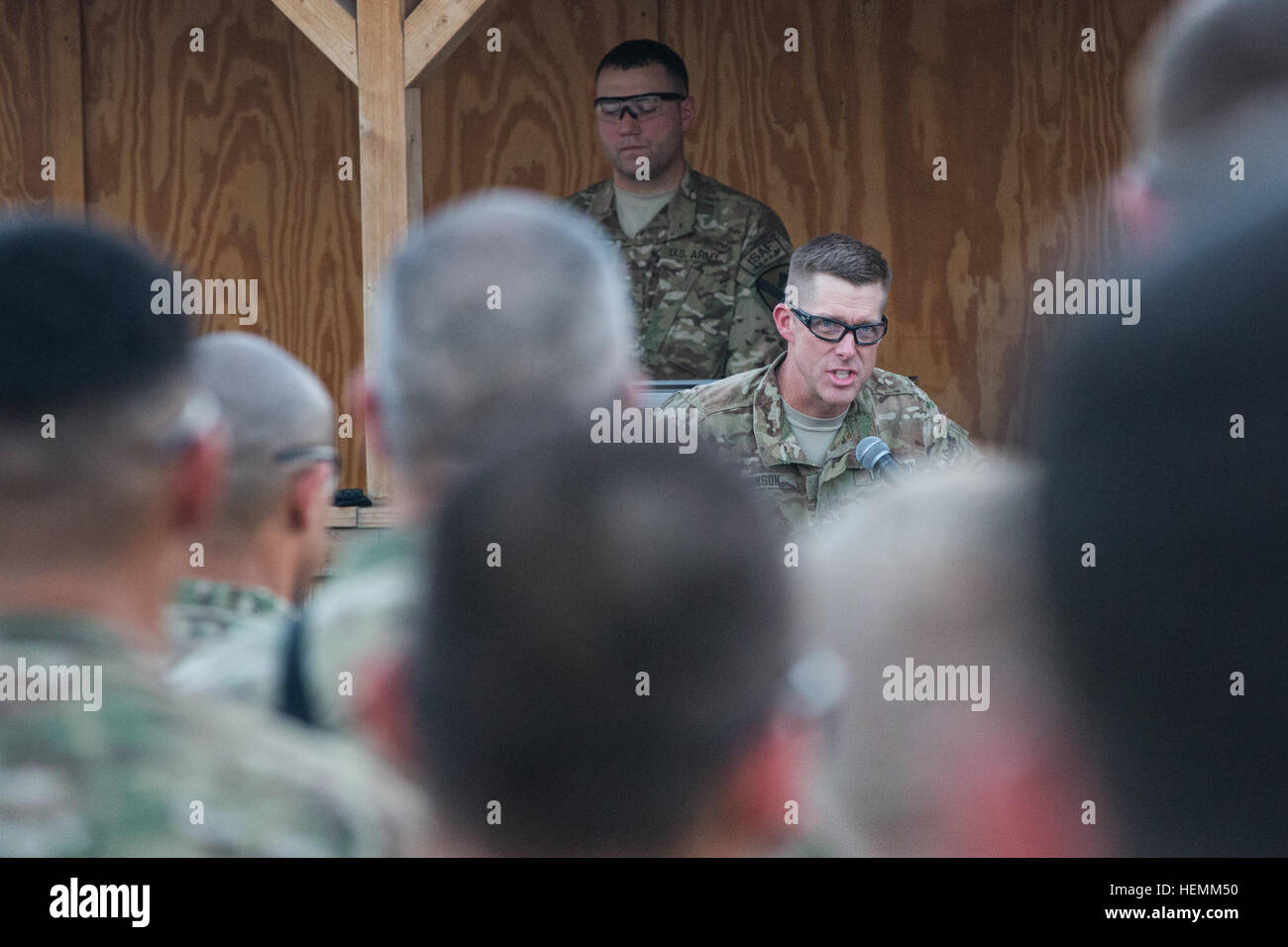 U.S. Army Lt. Col. William T. Johnson, commander of the 5th Battalion ...