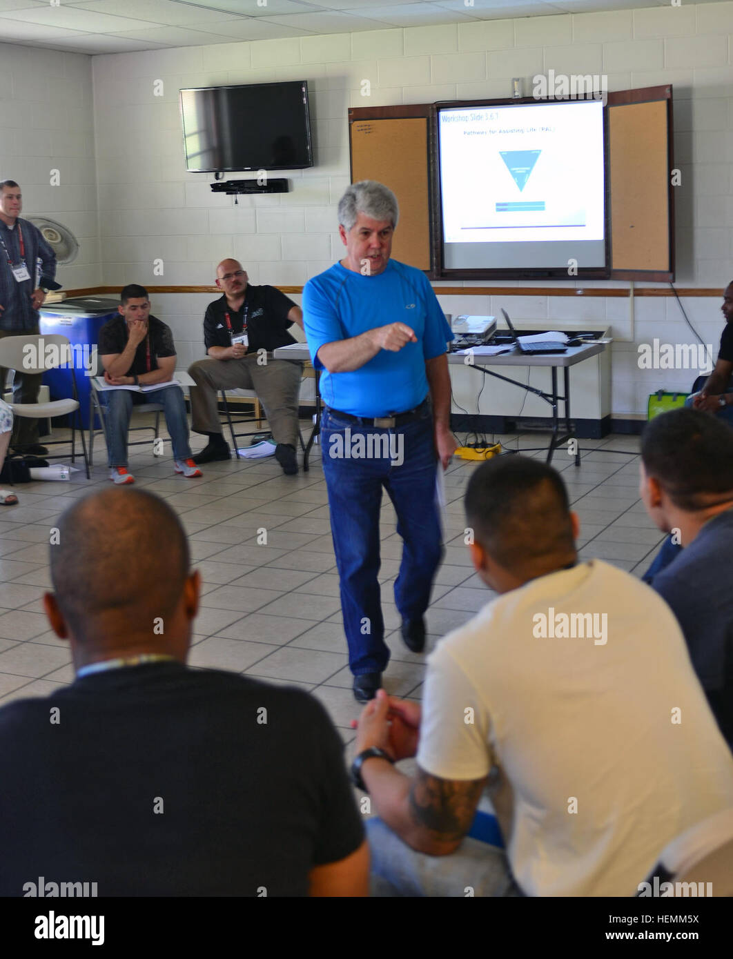 Gerry Dooley, team leader, Living Works Organization, teaches Fort ...