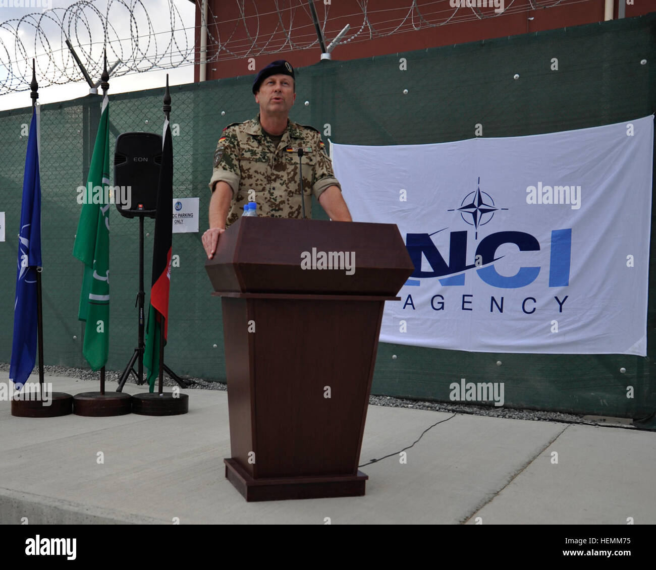 Maj. Gen. Dieter Warnecke, ISAF Joint Command deputy commander, gives a ...