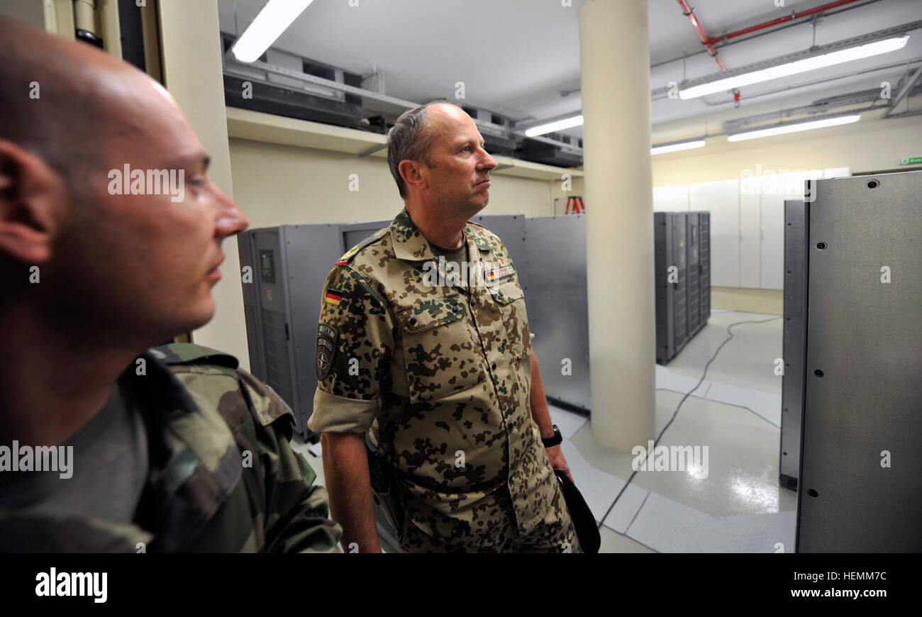 Maj. Gen. Dieter Warnecke, ISAF Joint Command deputy commander, tours ...