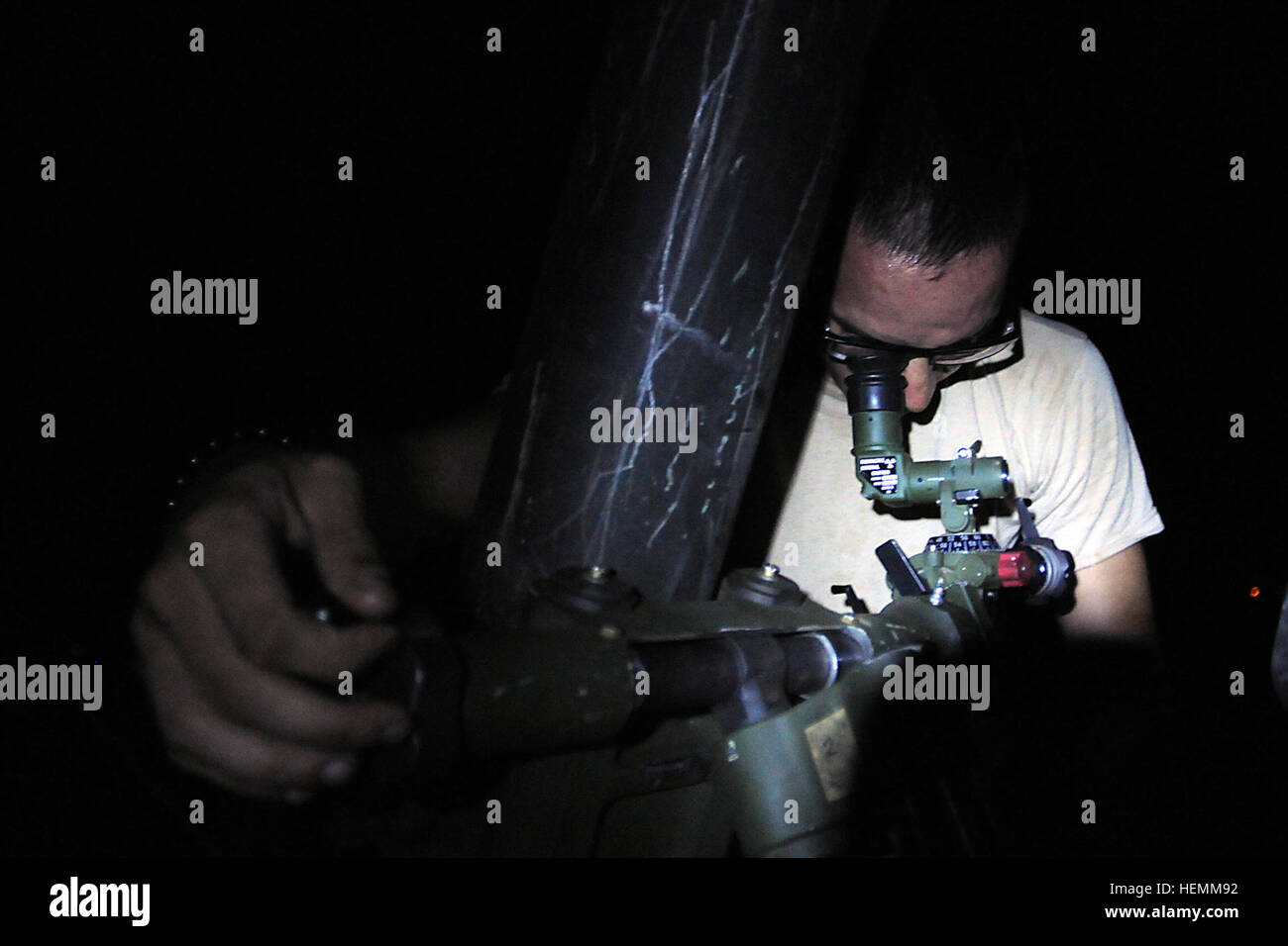 U.S. Army Pfc. Juan Carlos Rivera, an Infantry Mortar man with ...
