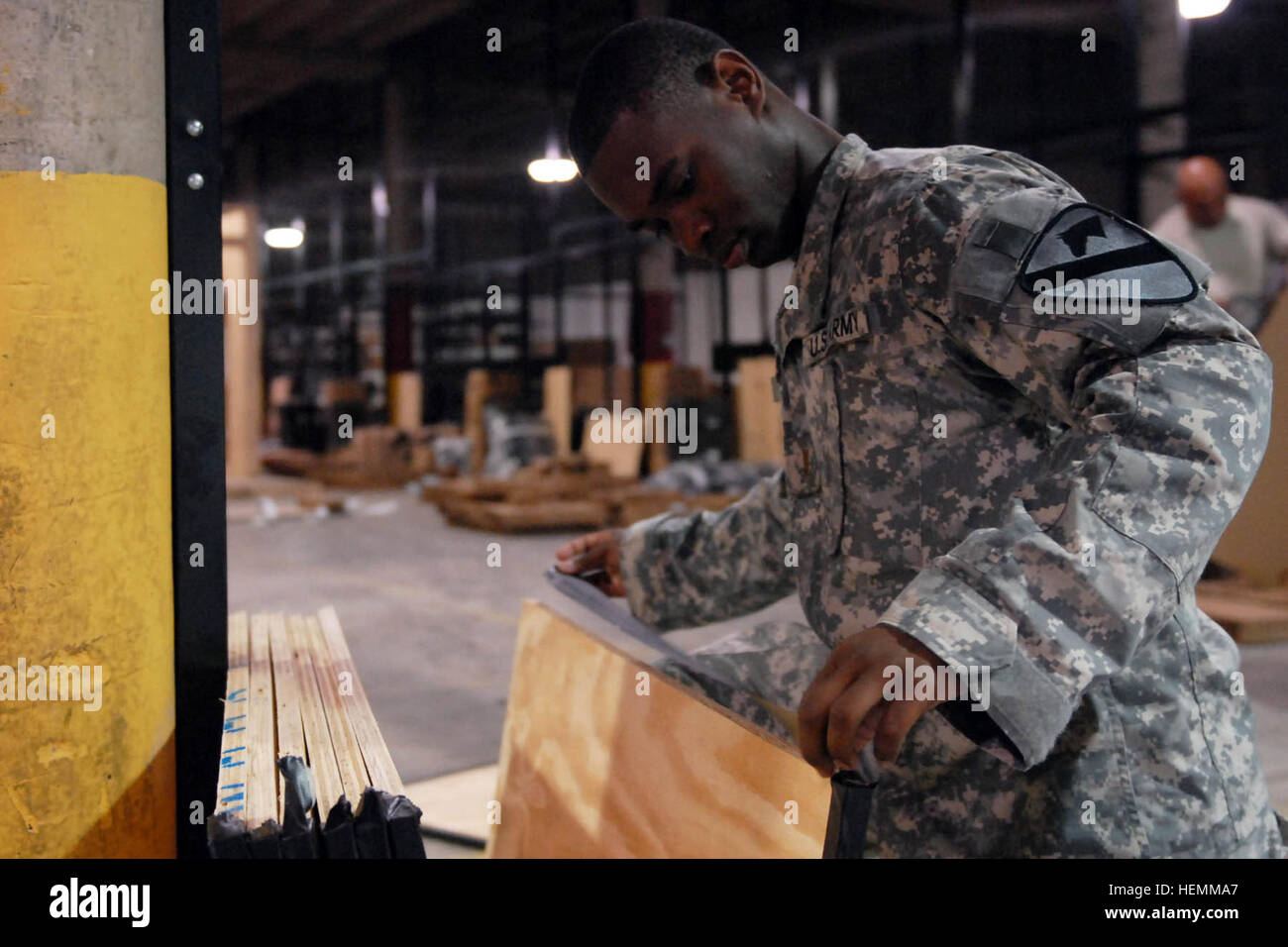 Army 2nd Lt. Dexter Harris, a quartermaster officer assigned to Forward ...