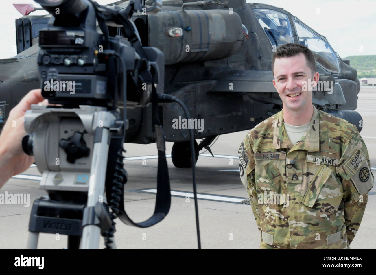 Staff Sgt. Russ Hagar, an Apache helicopter maintenance quality control ...
