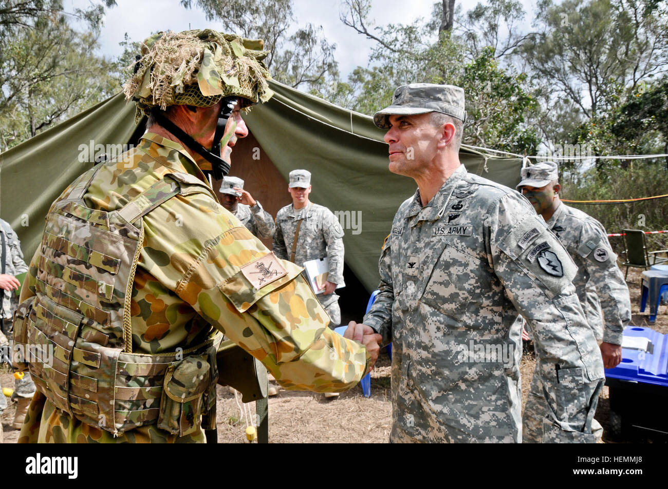 U.S. Army Col. Matthew McFarlane, the commander for the 4th Infantry ...
