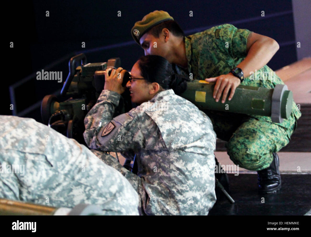 A U.S. Soldier assigned to the 201st Battlefield Surveillance Brigade ...