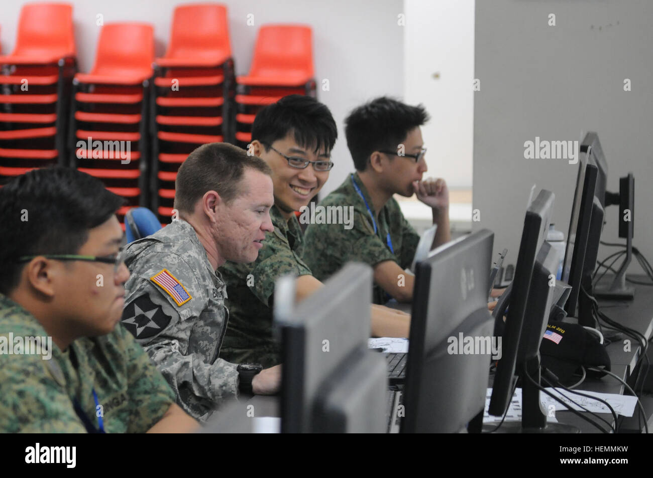 Soldiers from the 201st Battlefield Surveillance Brigade, 7th Infantry ...