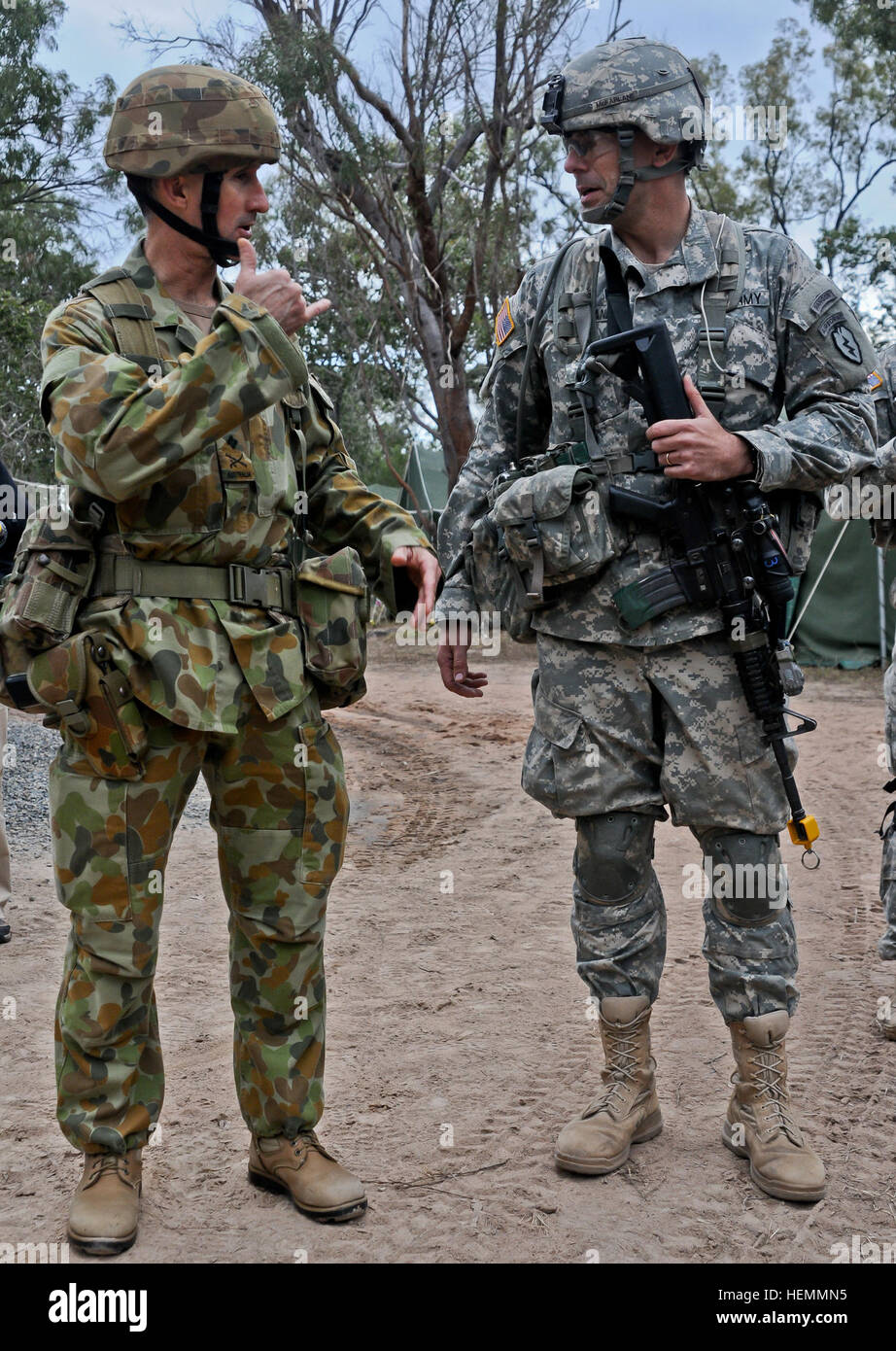 Australian Army Maj. Gen. Stuart Smith, commanding general of the 1st ...