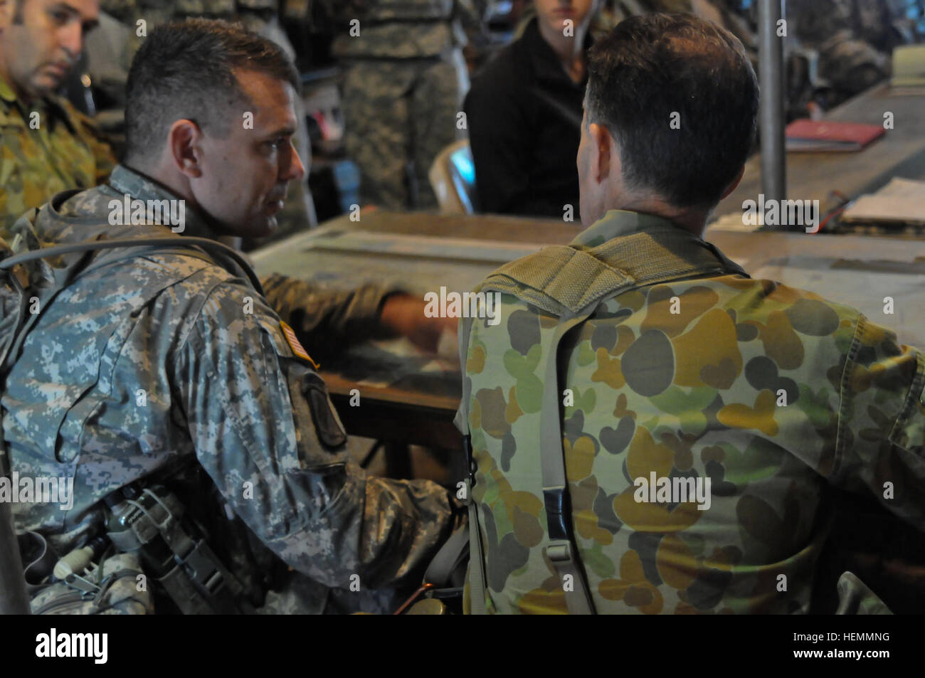 U.S. Army Col. Matthew McFarlane, commander of the 4th Infantry Brigade ...